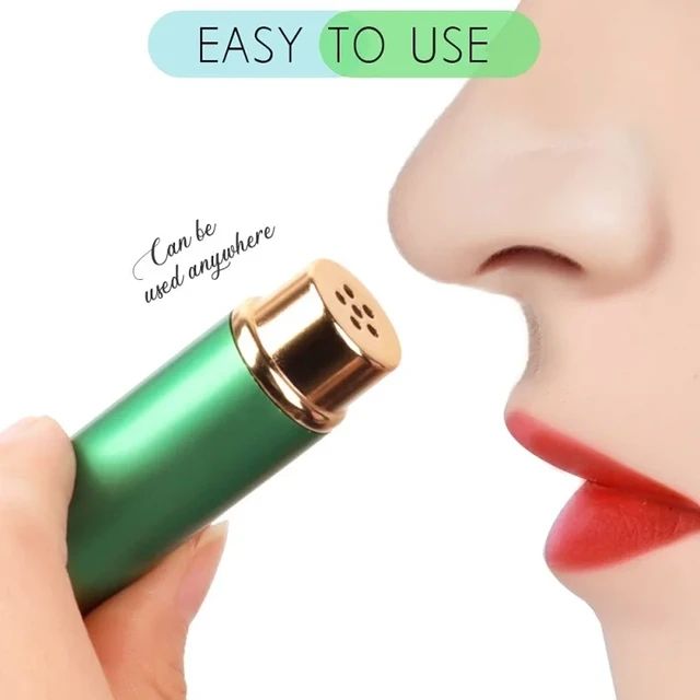 Personal Nasal Aromatherapy Inhalers Tubes Refillable Aluminum Glass ...