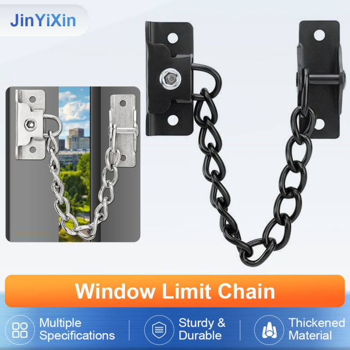 Black Window Child Safety Lock Limiter Casement Window Limiter Chain ...