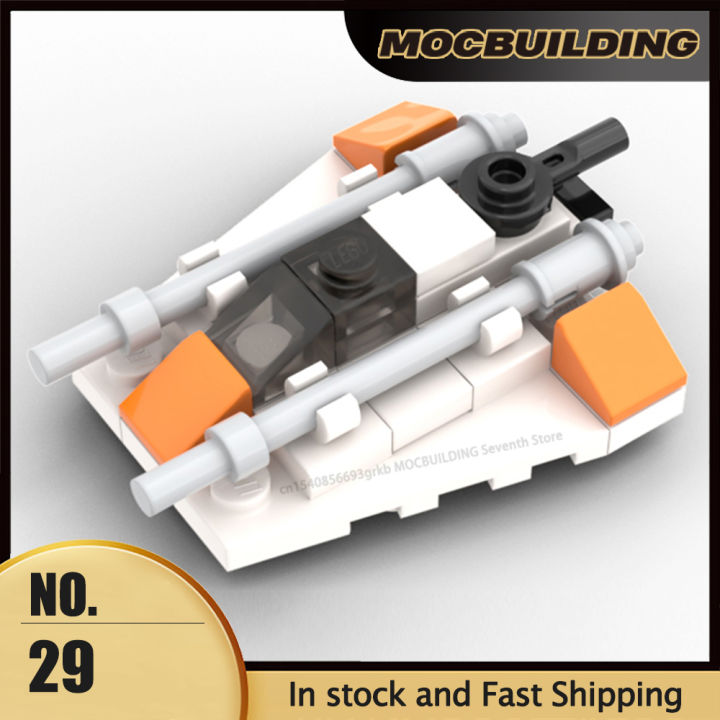 MOC Micro Series Snowspeeder Model Building Blocks 1:128 Scale DIY ...