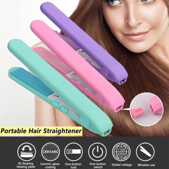 Electric Mini Hair Straightener – Compact Styling Tool for Women | Daraz.lk