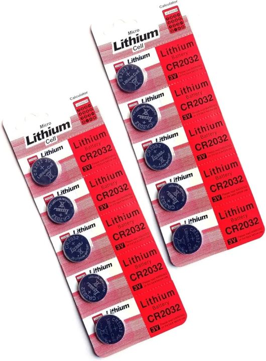 Pack of 5ps CR2032 Coin Battery 3v Computer Motherboard CMOS Battery ...