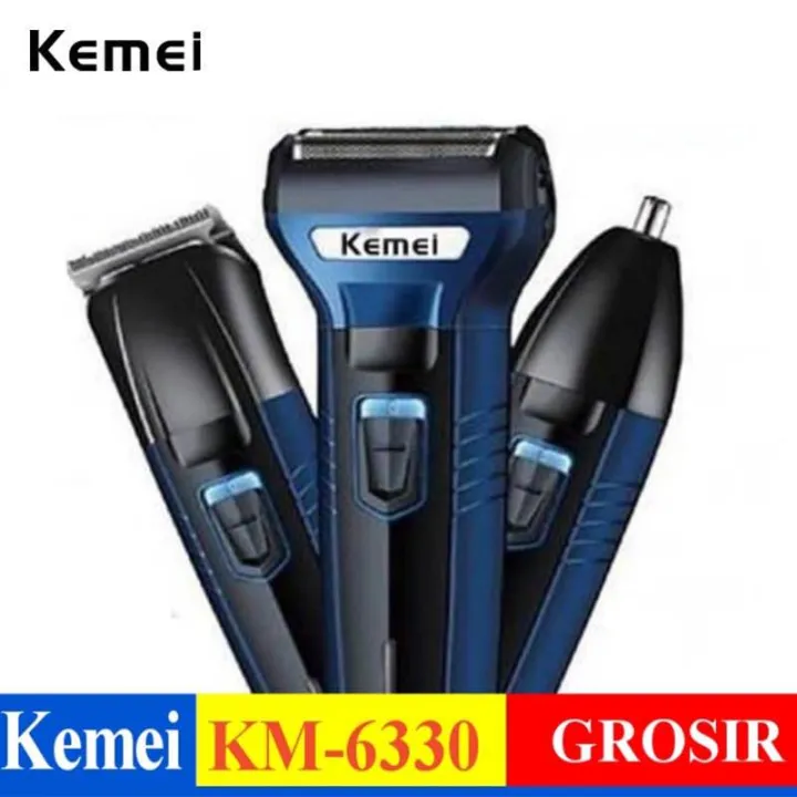 Kemei Multifunctional Electric Shaver Nose Ear Body Hair Trimmer Beard ...