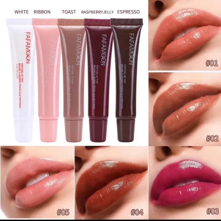 Fafamoon 5-color Glossy Lip Balm Moisturizing Hydrating Lightening Lip ...