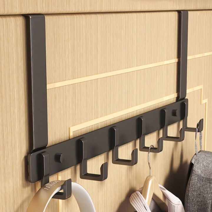6 Hooks Clothes Coat Hat Towel Hanger Home Bathroom Organizer Rack ...