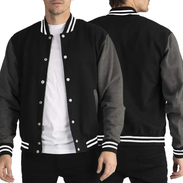 Black White Jacket Coats 5XL Loose Oversized Clothes Casual Men Women ...