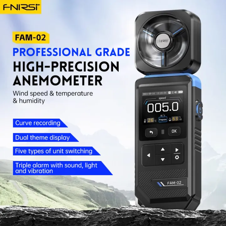 FNIRSI FAM-02 Three in One High Precision Wind Speed Measurement ...