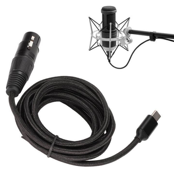 Recording Line Type C Microphone Cable USB C to XLR Female Cable Low ...