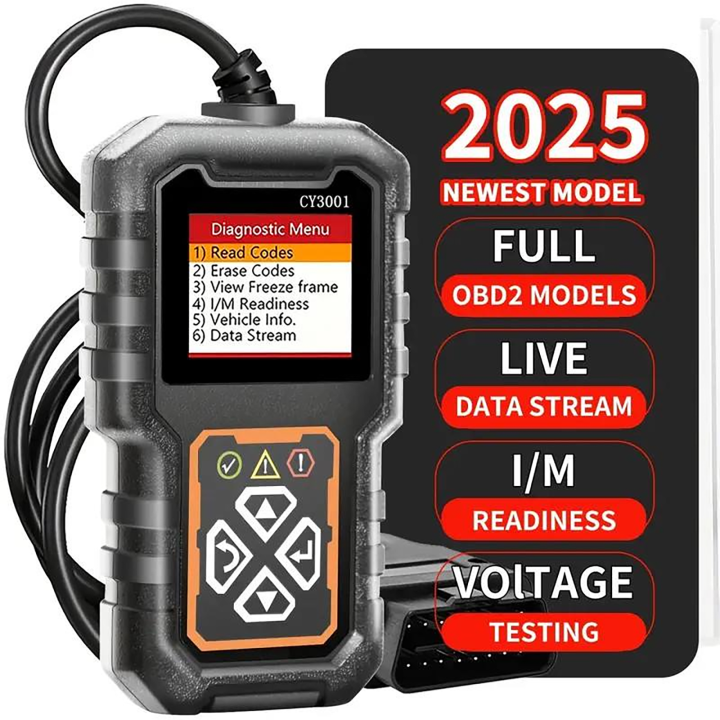 1 PC Automotive Fault Detection Device CY3001 ELM327 OBD2 Code Reader ...
