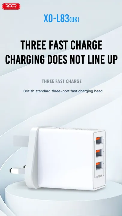 XO-L83 12W CHARGER WITH LIGHTNING CABLE | Daraz.lk