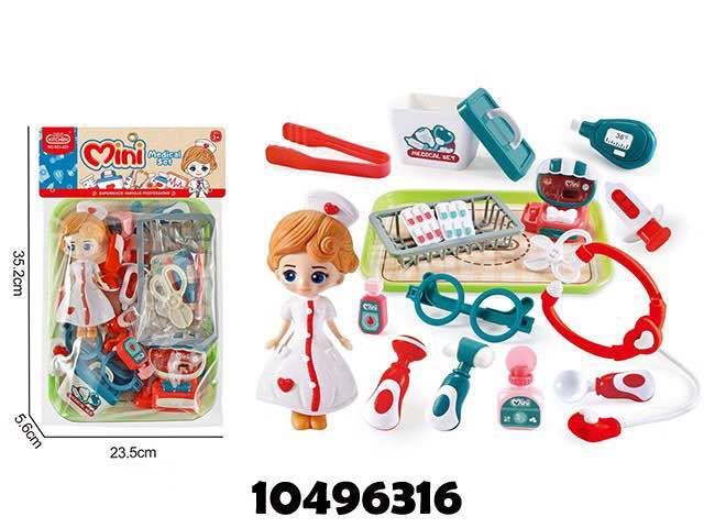 Doctor Pretend Play Set with Nurse Figure – Medical Kit for Kids, Role ...