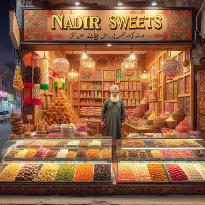 A Pakistani Sweet gulab jamun has decorated well enough admade with the ...
