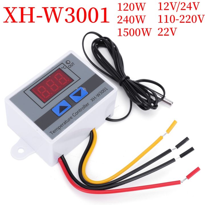 XH-W3001 Digital Temperature Microcomputer Thermostat 10A DC12V/24V ...