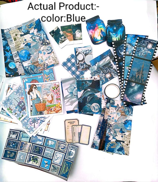 100 Pcs Stationery Kit/Journaling Kit- Scrapbook Bundle- Journal ...