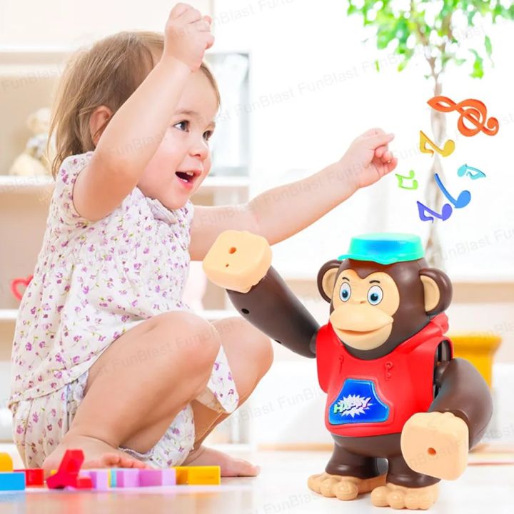 Musical Dancing Monkey Toy, Funny Electric Swinging, Dancing Walking ...