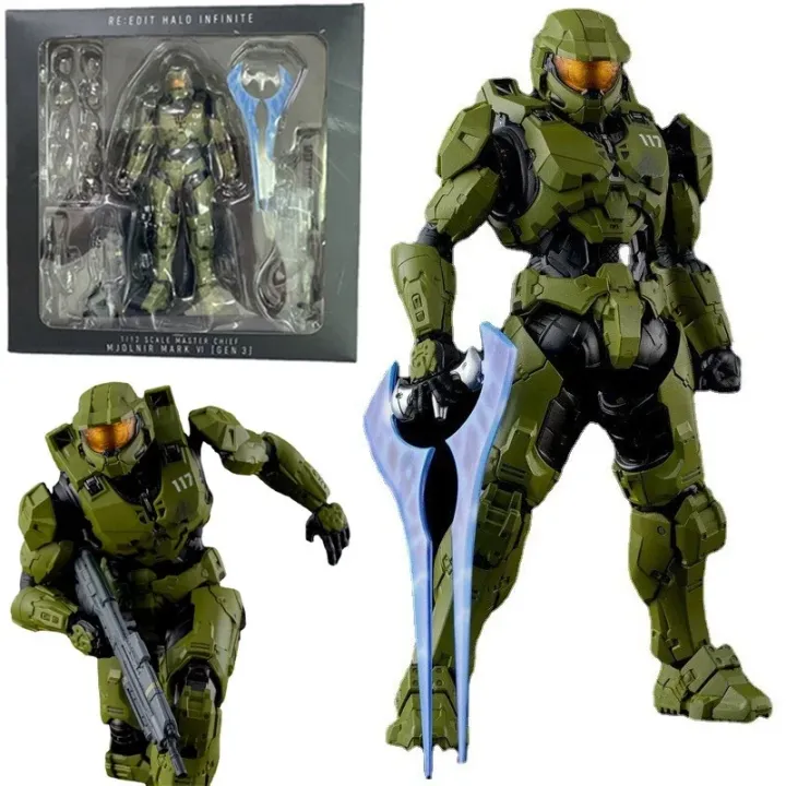2024 Hot Sale 18cm Halo Infinite Master Chief Mjolnir Mk Vi 1/12 Scale ...