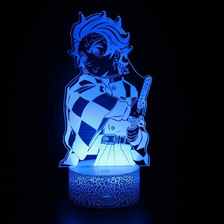 2025 Kimetsu No Yaiba Nezuko Kamado Figure 3D Led Night Light for ...