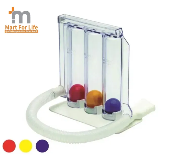 Professional Tri-Ball Incentive Spirometer Lung Exerciser for Deep ...