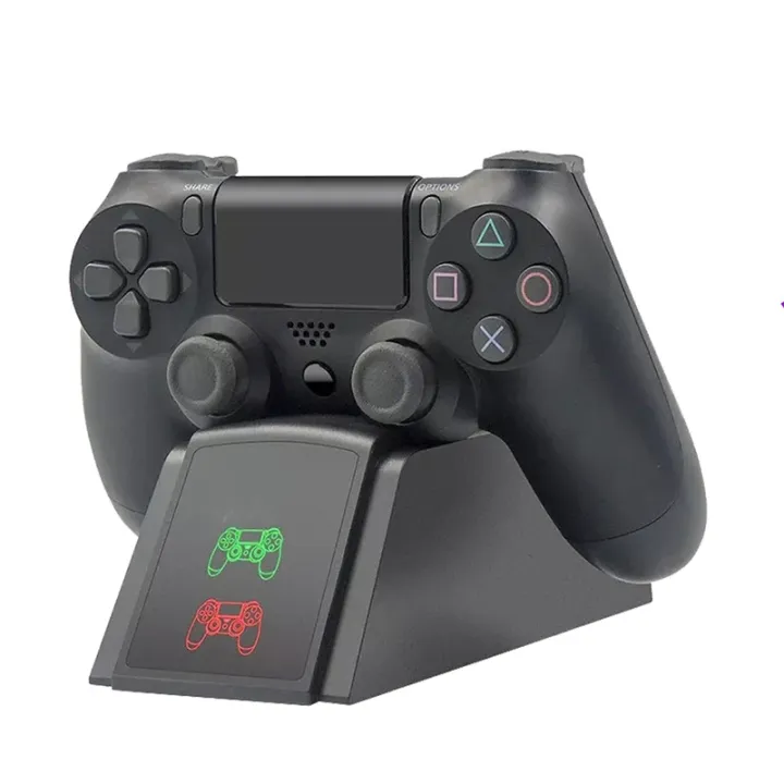 PS4 Controller Charger Dock Station Dual USB Fast Charging For PS4 Slim ...