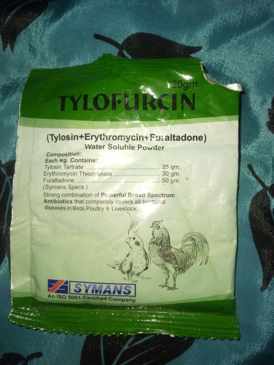 Tylofurcin 20gm (Tylosin+Erythromycin+Furaltadone) Tylofurcin 20gram ...