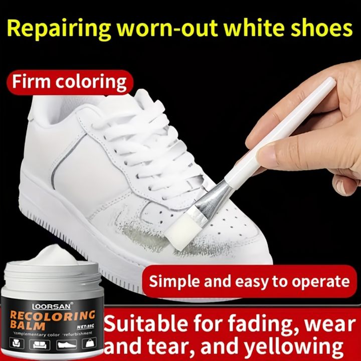 35g White Shoe Scratch Repair Paste - Professional Grade Color Restorer ...