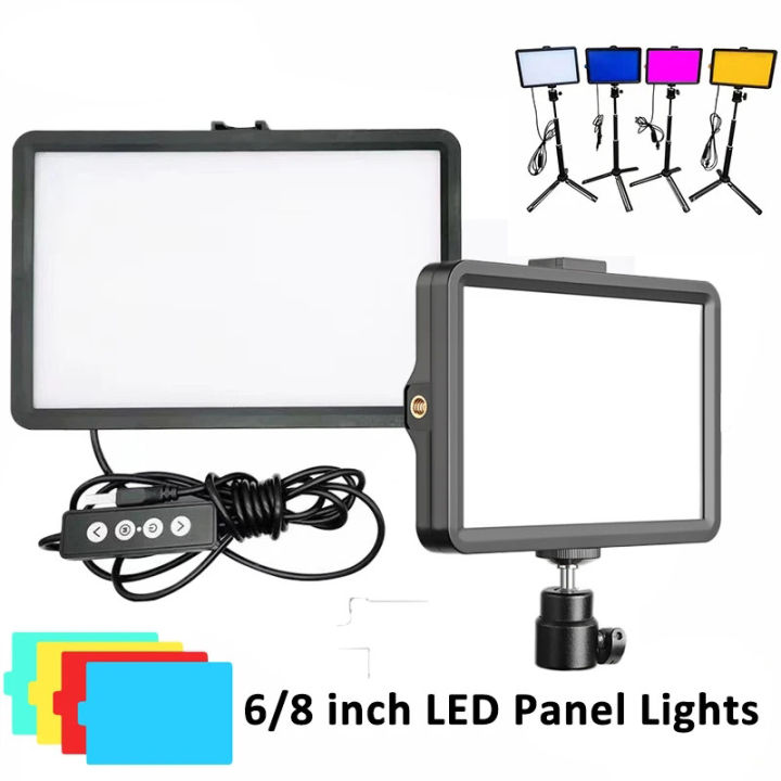 6/8 Inch Video Led Light Photography Selfie Dimmable Video Fill Light ...
