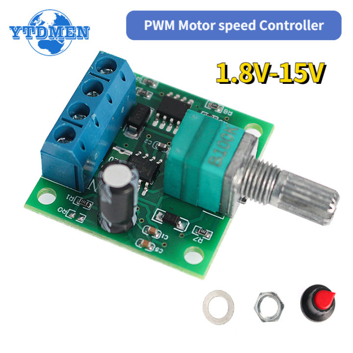 DC 1.8V 3V 5V 6V 12V 2A PWM Motor Speed Controller Low Voltage Motor ...