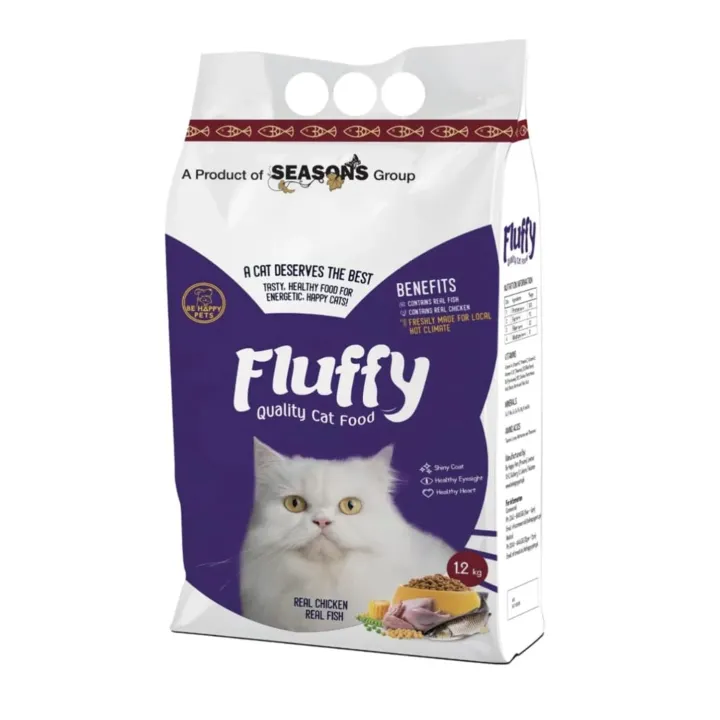 Fluffy Cat Food - 1.2 kg - For all Life Stage - Chicken Flavour | Daraz.pk