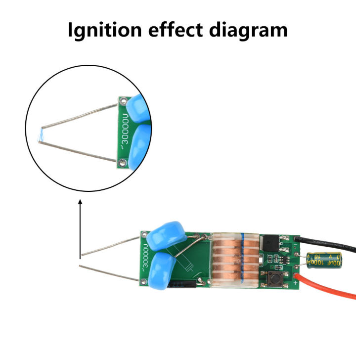 DC 3.3V-5V to DC 15-30KV High voltage Generator Ignition Module No-load ...