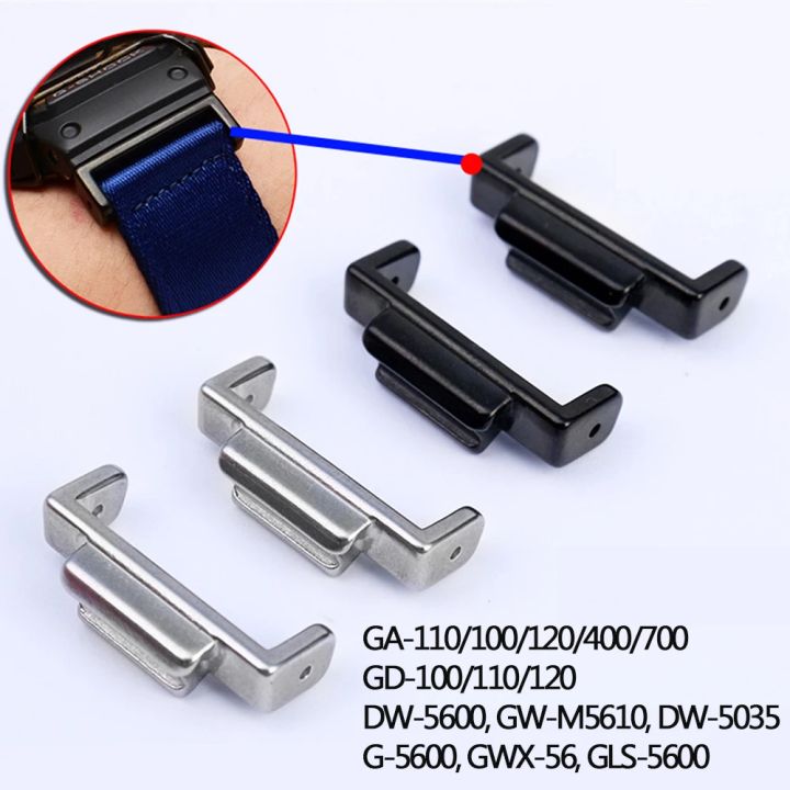 16mm Stainless Steel Adapter for Casio G-Shock GA-110/100/120 140 700 800 GD-110 DW-5600 GW ...