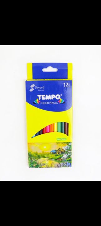 Tempo Colored Pencils Full Size (12 colors) | Daraz.pk