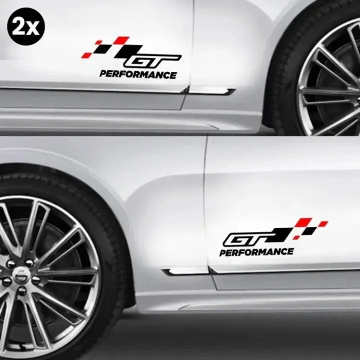 GT Performance Sticker for Car Side Doors (Black) 8x3 inch | Daraz.pk