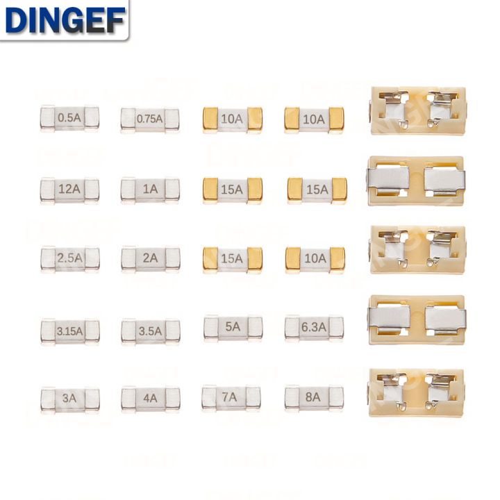 10PCS 1808 SMD Fuse Fast Acting Surface Mount Fuses 0.5A 0.75A 3A 4A 5A ...