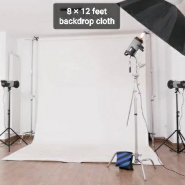White Backdrop Background Cloth 8x11 feet For Photography | Daraz.com.bd