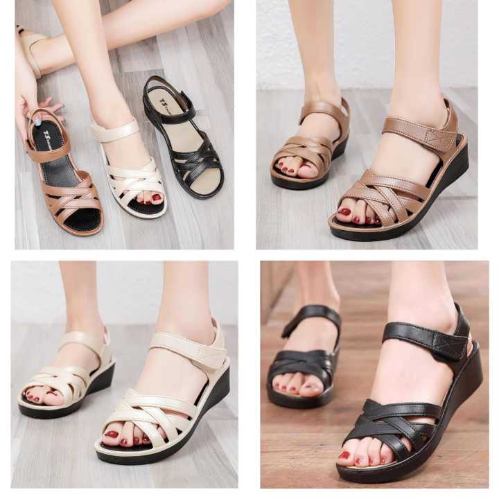 Fashionable Artificial Leather Sandels For Girls | Daraz.pk