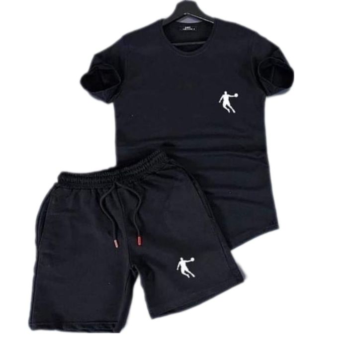 New Summer Regular Fit Printed Combo Tshirt And Half Pant Set For Men ...