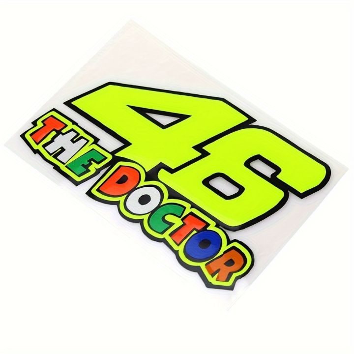 1PC Fluorescent Yellow Multi-Color Number & Letter Sticker Decorative ...