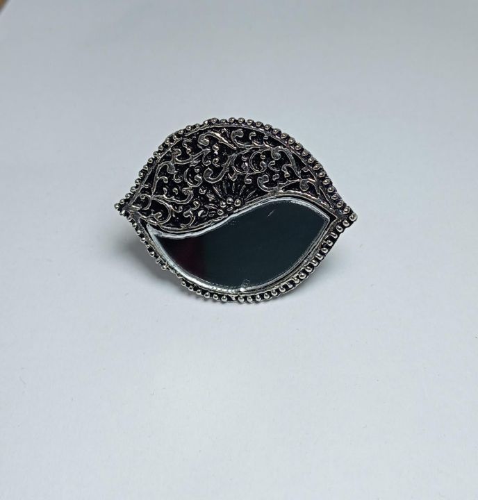 Abaya ring|Komarika mudu|silver stone ring zuha fashion | Daraz.lk