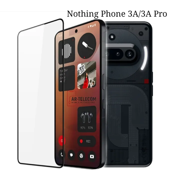 for Nothing Phone 3A and 3A Pro Real Tempered Glass HD Screen Protector ...