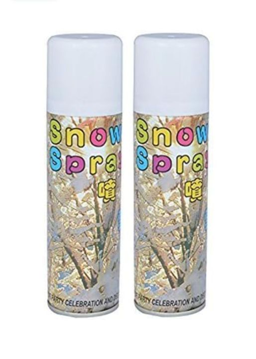 White Snow Decorative Party Spray - Celebration Spray for Birthdays ...