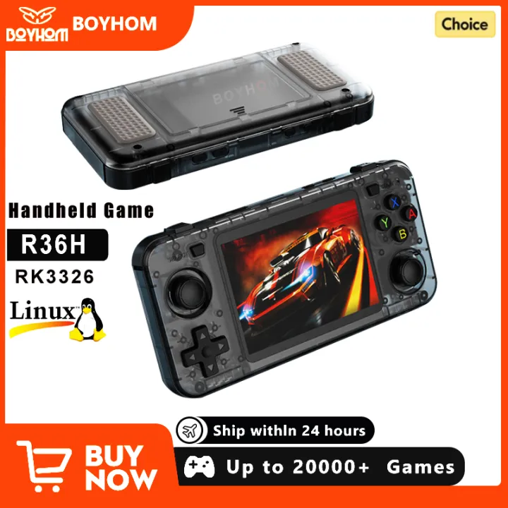 R36H Retro Handheld Video Game Console 3.5 Inch IPS Screen 10000+ Games ...