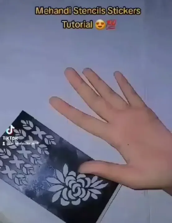 Artisan Mehndi Sticker Sheet – 6 Unique Henna Designs for Women, Girls ...