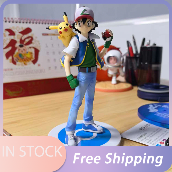 18cm 8cm Ash Ketchum Figure Misty Figrues Brock Figurine Pvc Gk Statue ...