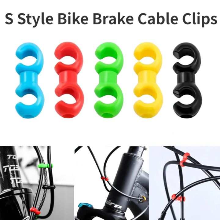 Rotatable MTB Brake Cable Clips - Bike Shift Gear Cable Buckles, Guide ...