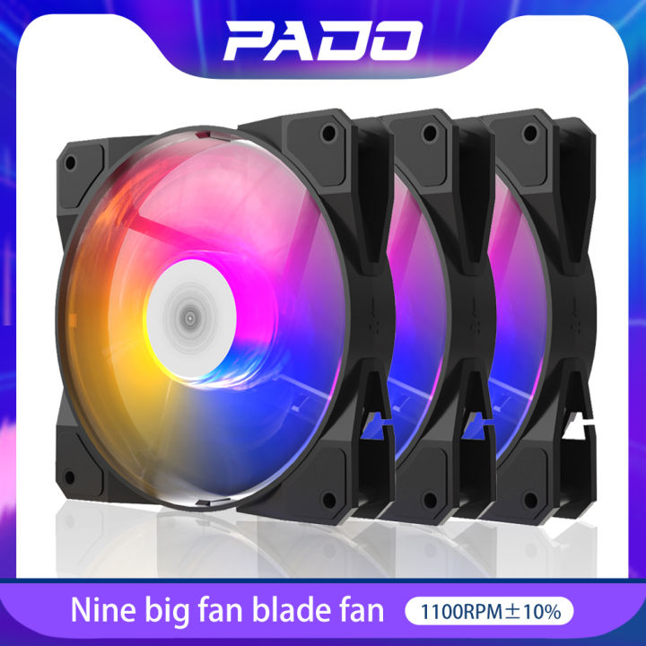 Aigo Pado P16 RGB Silent Fan 120mm Computer Case Water Cooling Large ...