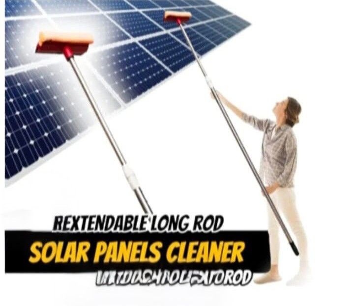 SOLAR PANEL CLEANING 2-IN-1 WIPER 4 TO 8 FEET LONG [PREMIUM QUALITY ...