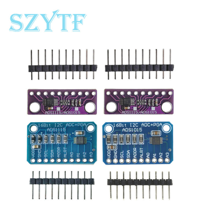 ADS1115 ADS1015 16 Bit I2C Module Precision ADC 4 Channel Development Board Pro Gain Amplifier 2 ...