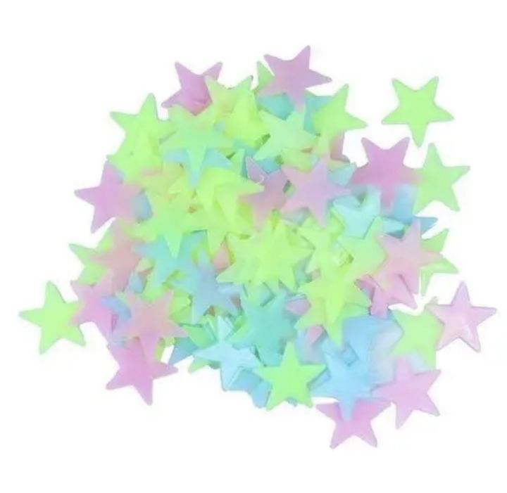 Radium 16-32 Pieces Glow Stars stickers Bedroom Random Designs ...