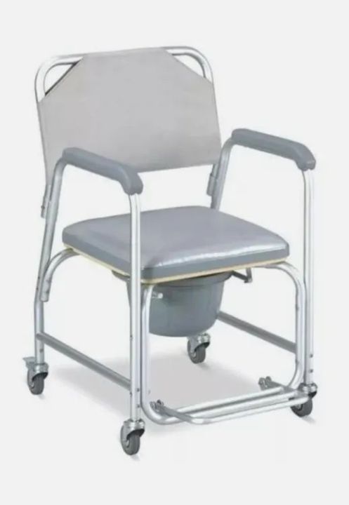 Bathroom Commode Wheelchair Bedside Toilet Shower Chair | Daraz.lk