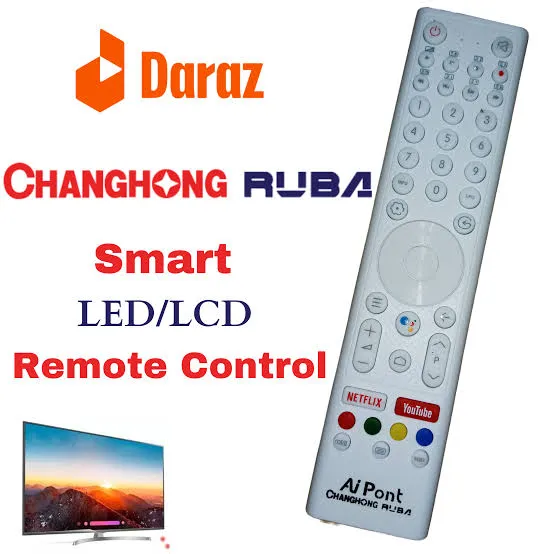Changhong Ruba SMART Android LED TV Remote Control Without Voice | Daraz.pk