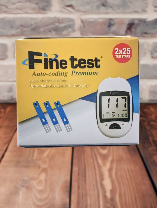 Fine Test Blood Glucose Test Strips – 25 Strips | Daraz.com.bd